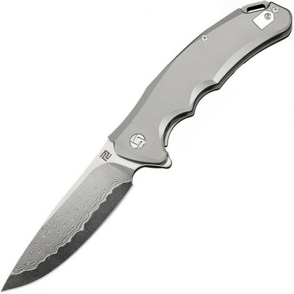 Заказать Нож Artisan Tradition Damascus Titanium серый на Fonarik.com